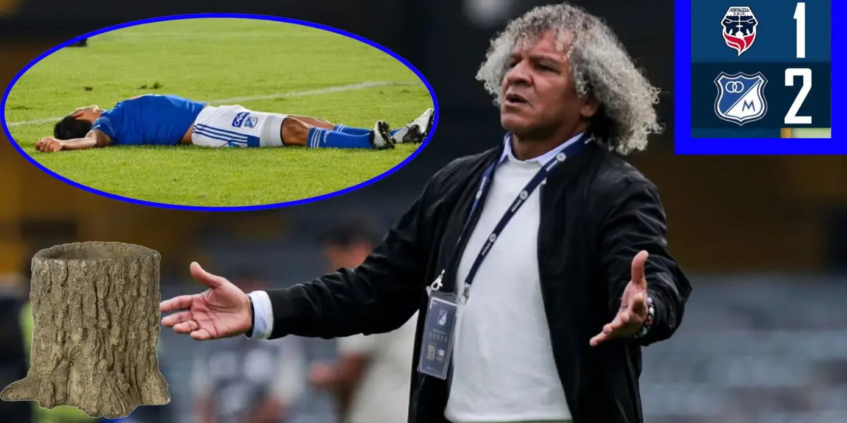 El delantero Ramiro Brochero apenas jugó 7 minutos en Millonarios por ...