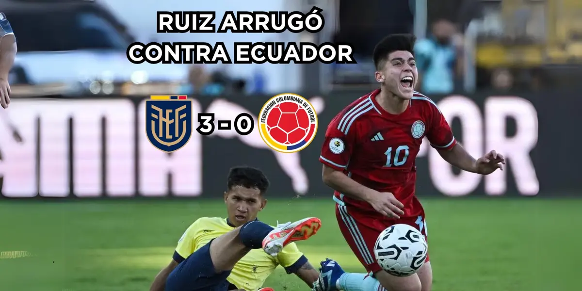 Daniel Ruiz arrugó en Colombia contra Ecuador y vea los sablazos que le ...