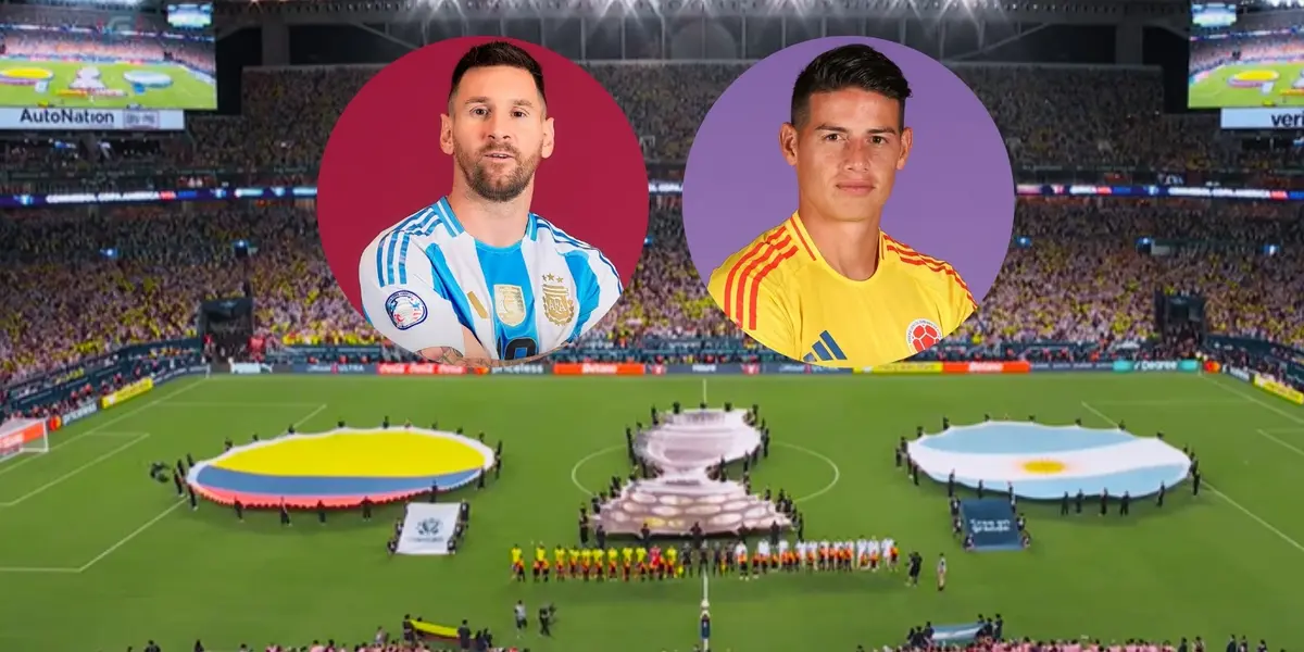 Lionel Messi abrazó a James Rodríguez cuando lo vio en los camerinos