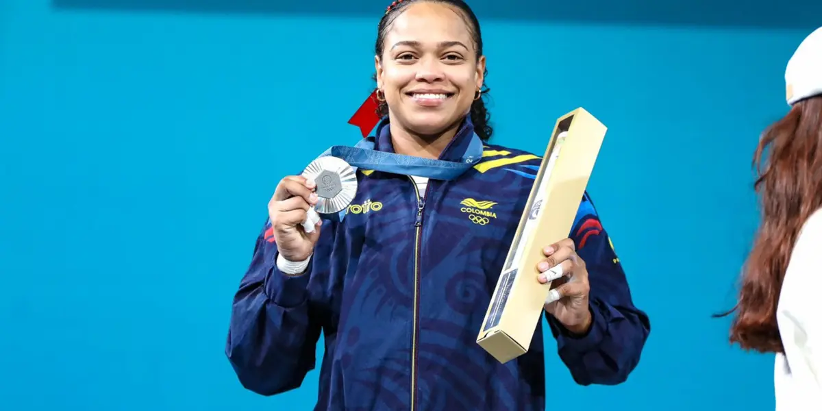 Mari Levi Sánchez y la medalla de plata en halterofilia para Colombia
