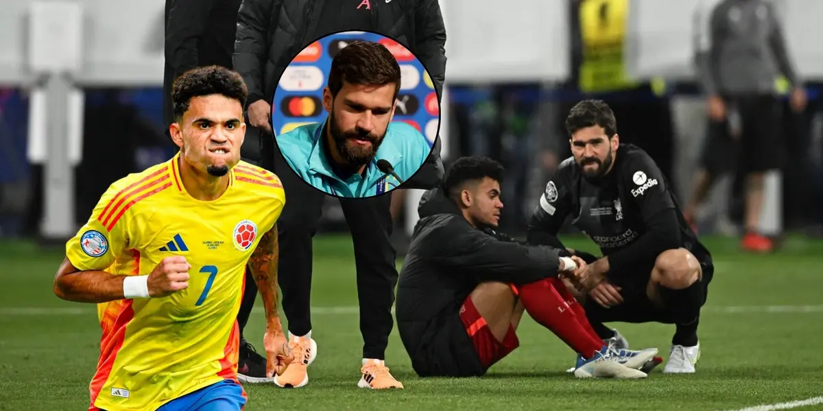 Alisson Becker de Brasil habló de Luis Díaz en la Selección Colombia
