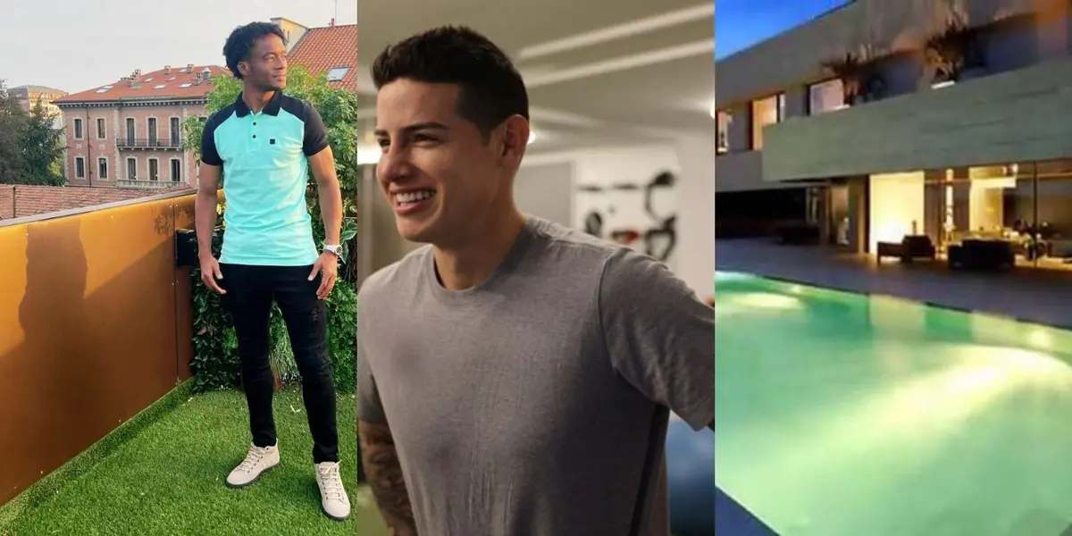 Mientras James presume su mansión en Madrid, mira la casa de Cuadrado ...