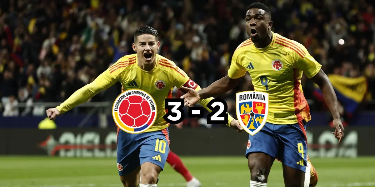 La Selección Colombia le ganó a la Selección Rumania en juego amistoso.