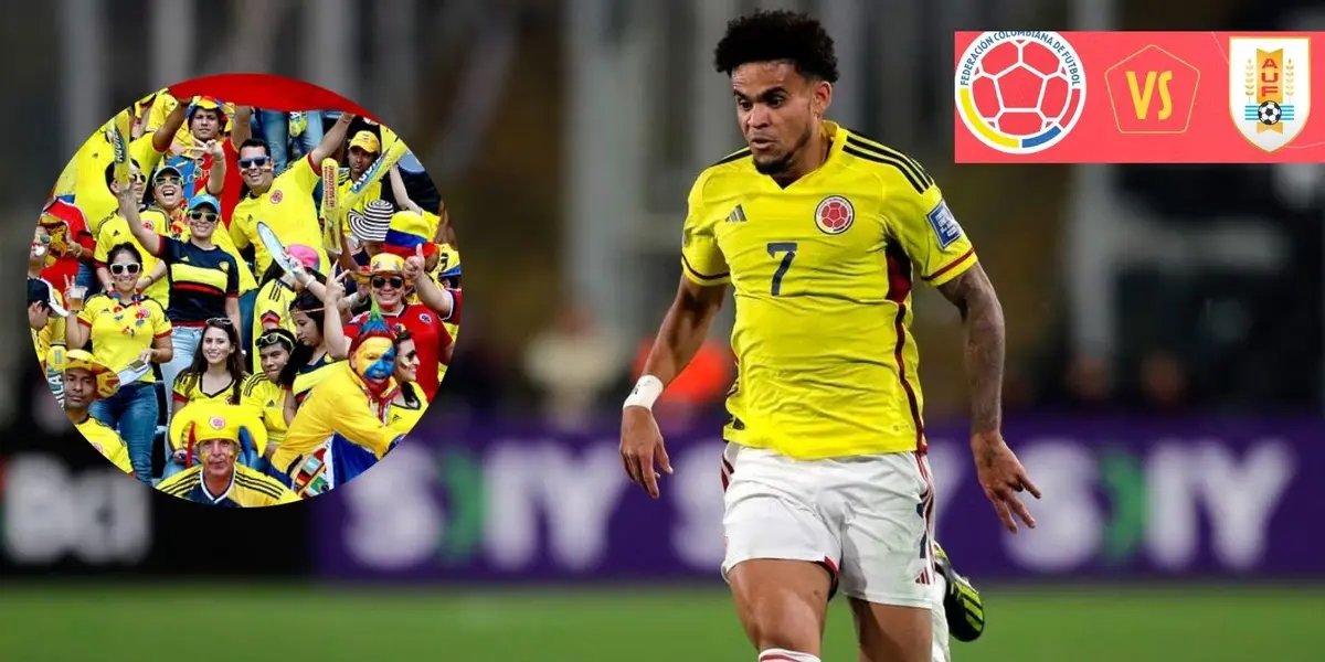 (Video) La reacción de los hinchas de Colombia al ver a Luis Díaz vs Uruguay