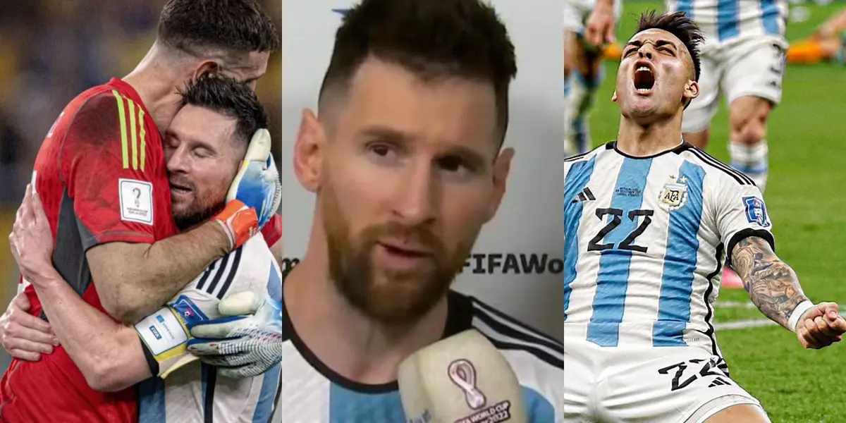Mientras todos celebraban con Lautaro, el gesto y lo que dijo Messi del ...