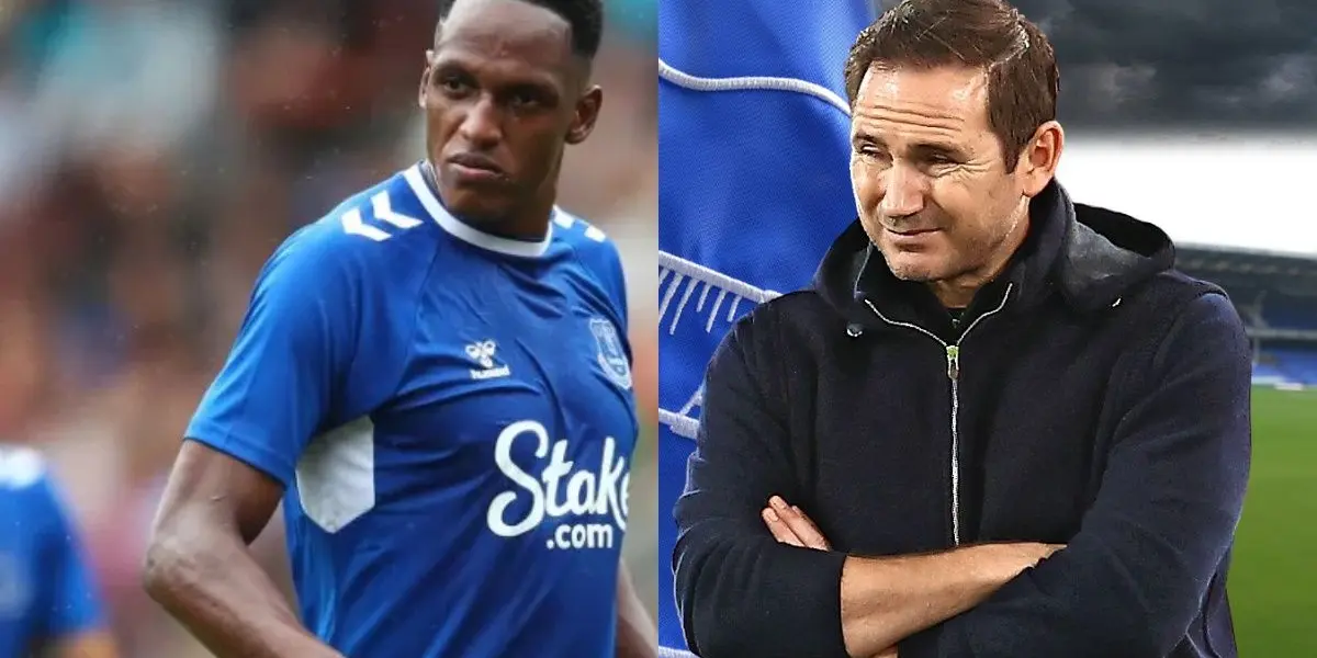 Yerry Mina y Frank Lampard contra la pared en Everton, se derrumba todo